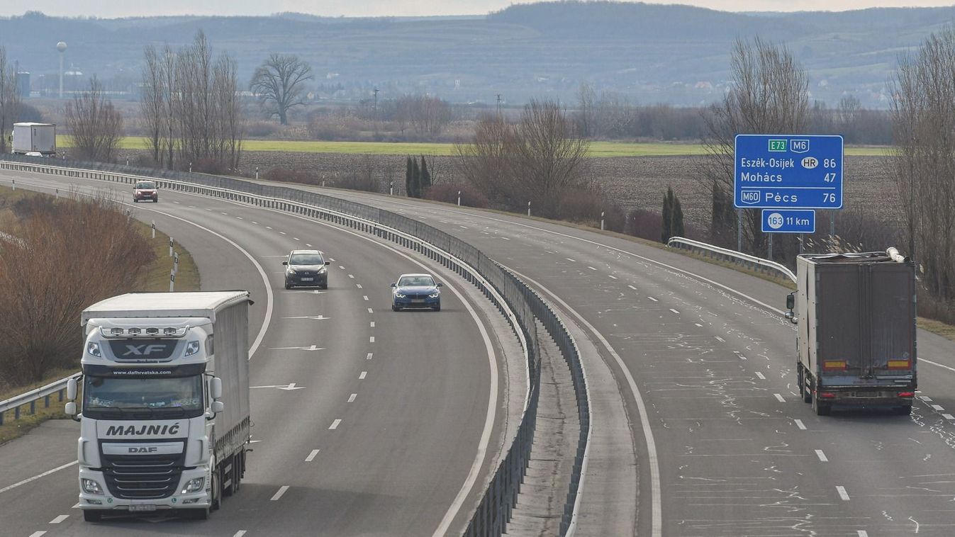 Lezárják az M6-os autópálya Pécs felé vezető oldalát