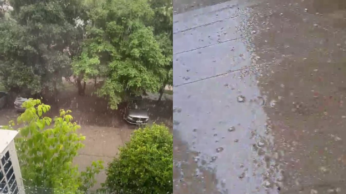 Jégeső: videón a pusztítás Szentlőrincen